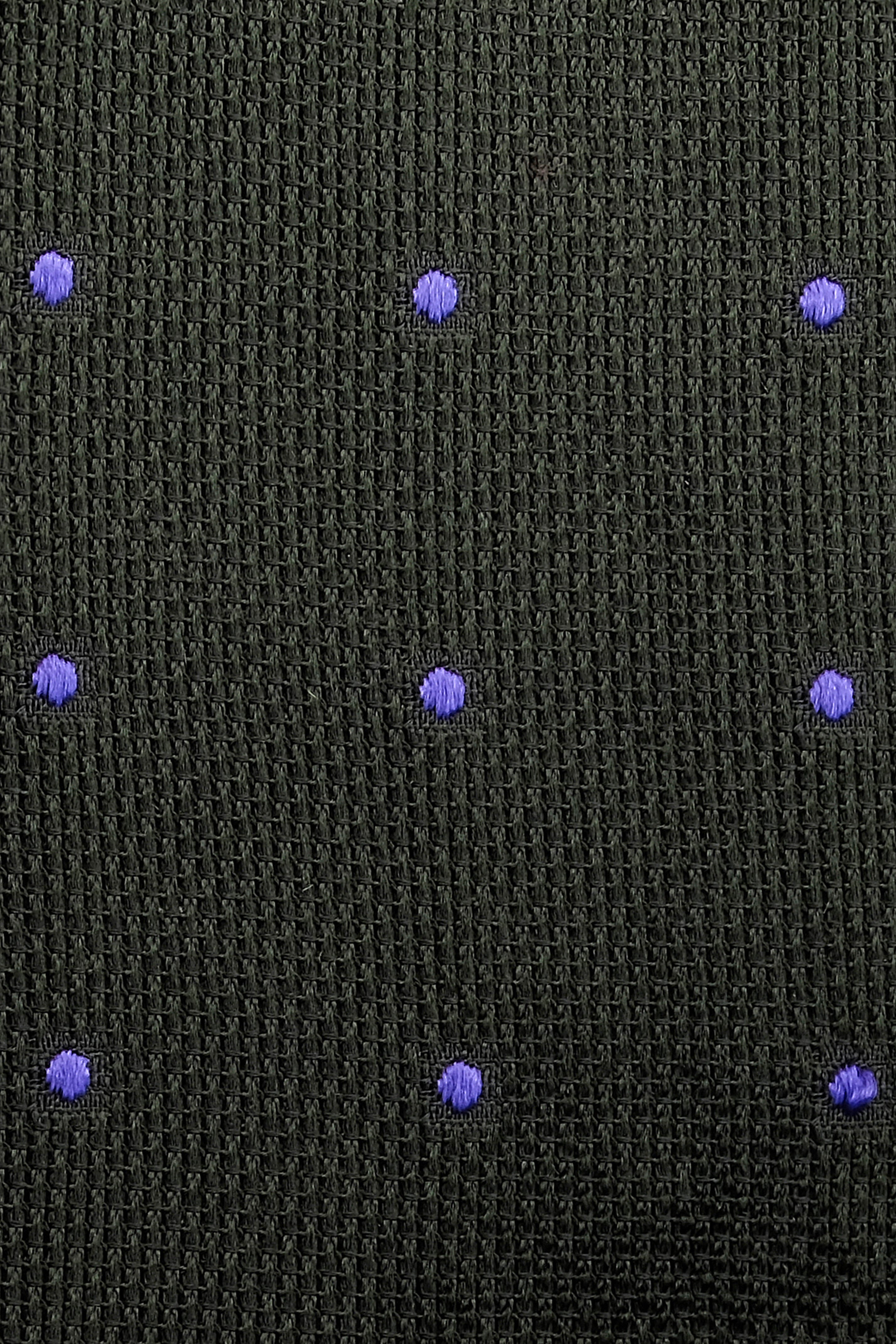 Silk Grenadine Garza Fina / Forest / Purple Polka Dots– Brunati Como®
