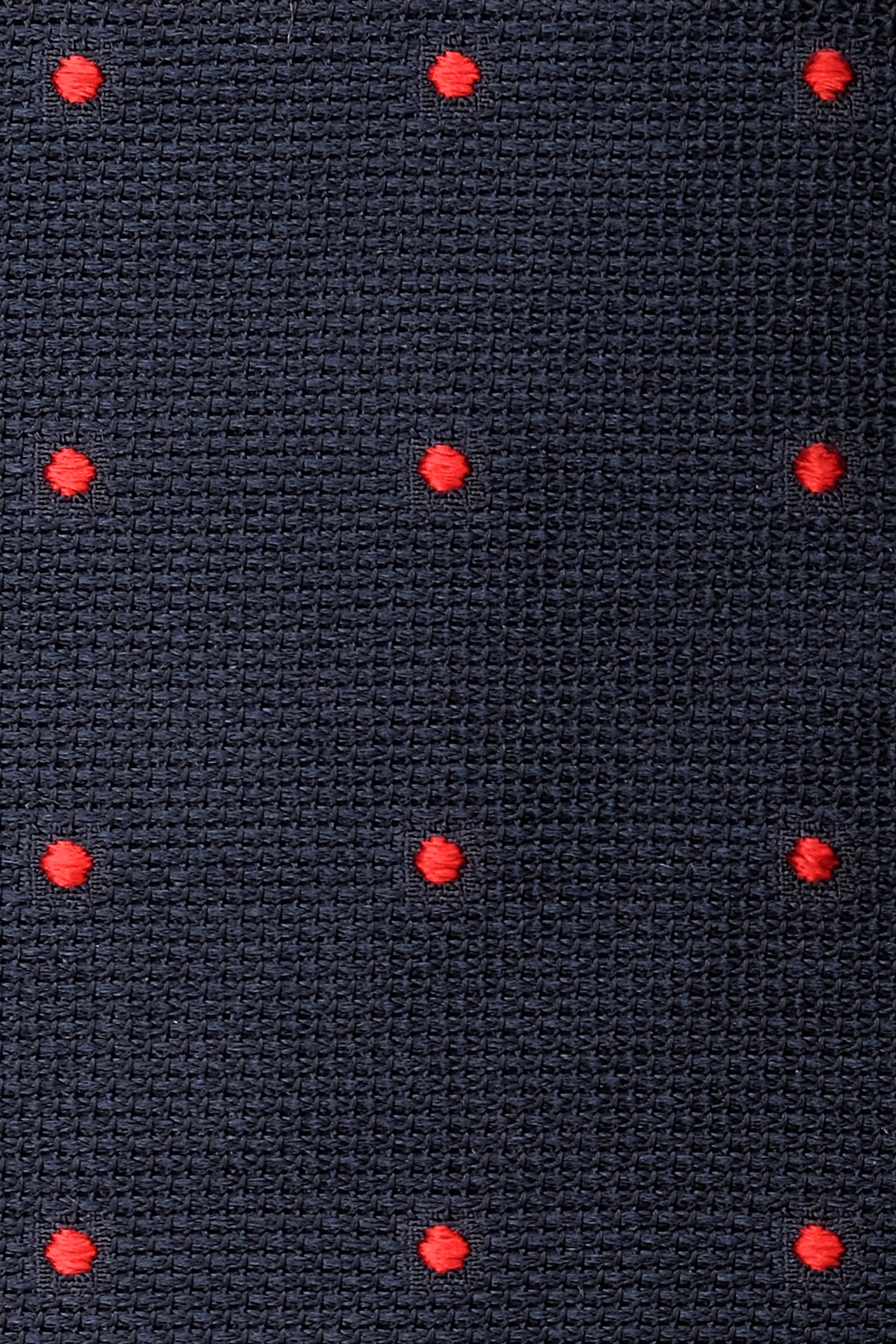 Silk Grenadine Garza Fina / Navy / Red Polka Dots– Brunati Como®