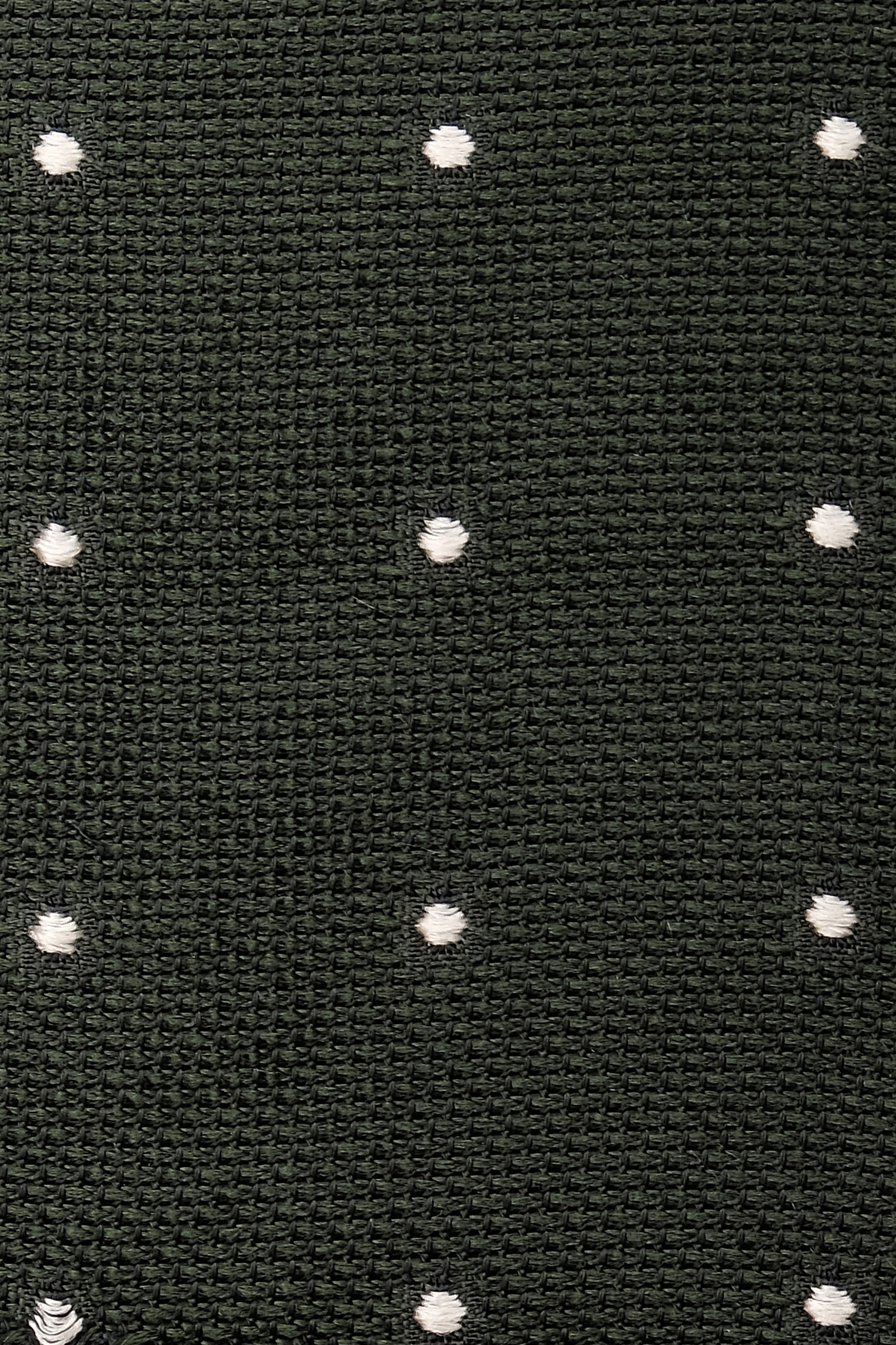 Silk Grenadine Garza Fina / Forest / White Polka Dots– Brunati Como®