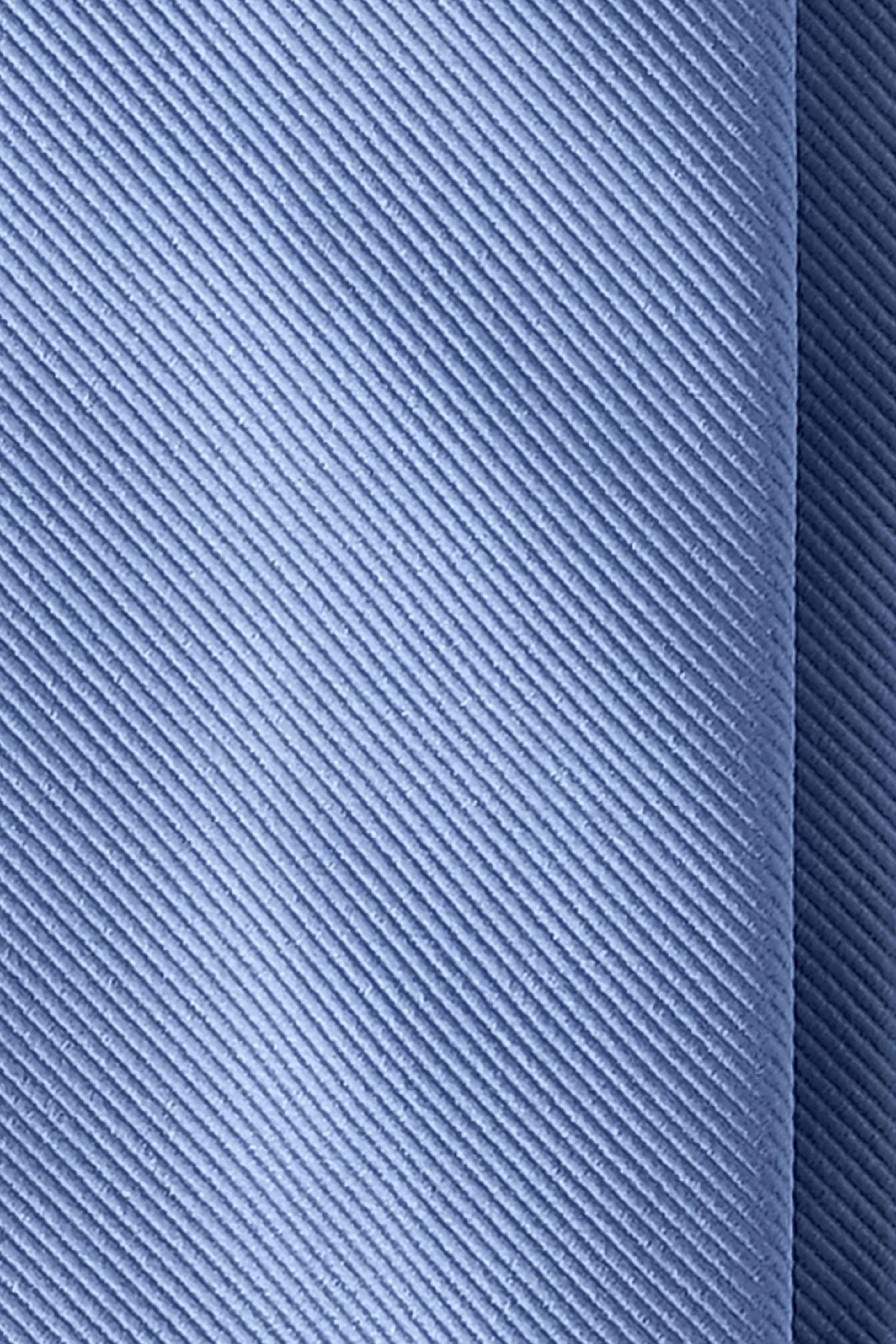 3-Fold Untipped Solid Light Blue Repp Tie - Vive la France | Brunati Como®