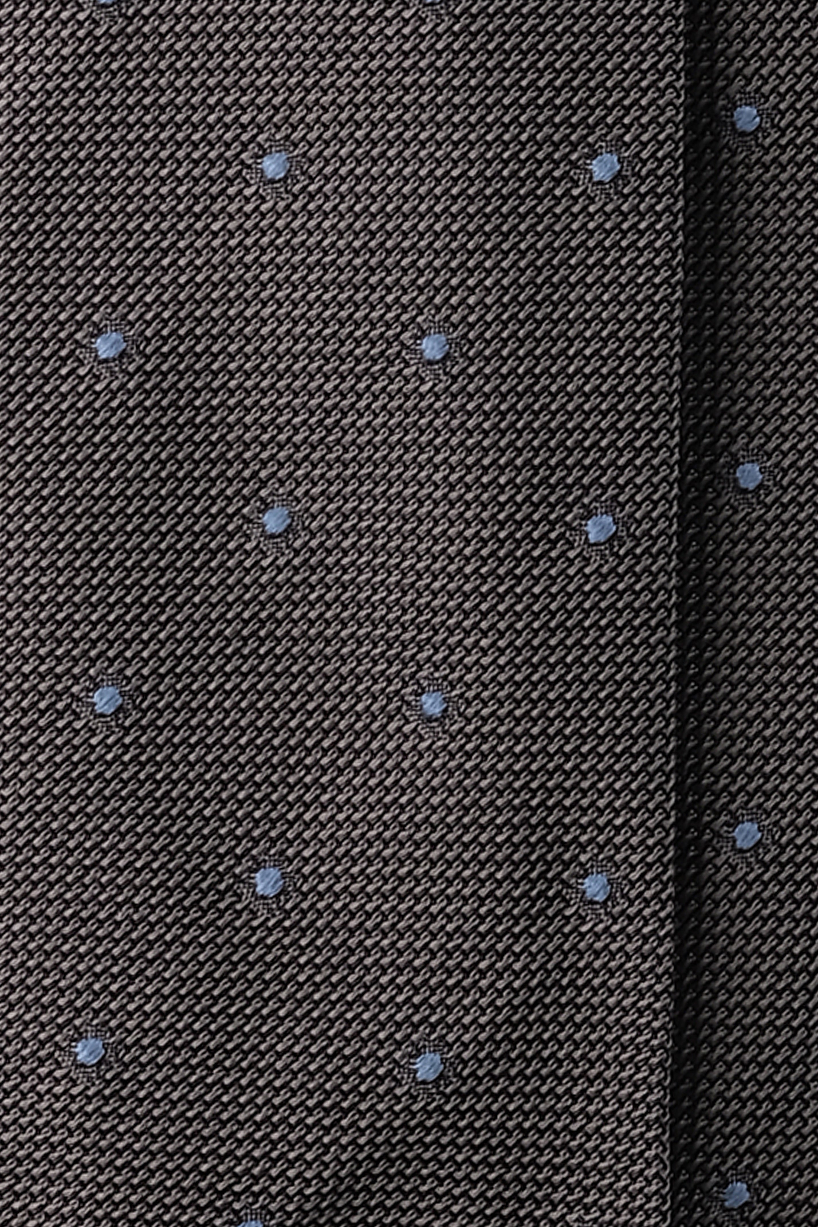 Silk Grenadine Garza Fina / Grey / Light Blue Polka Dots– Brunati Como®